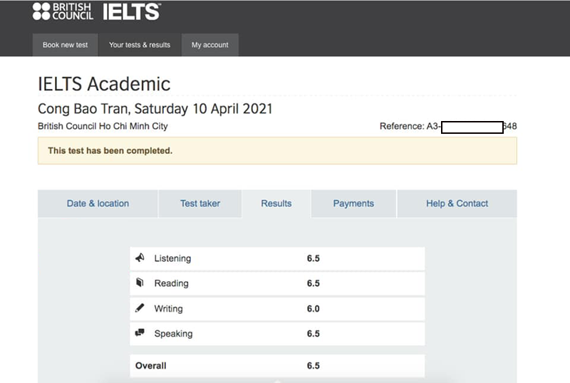 Tra kết quả IELTS của bạn - Thời gian & Cách thức