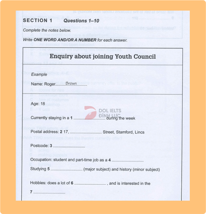 Cách làm dạng Summary/Form Completion - IELTS Listening