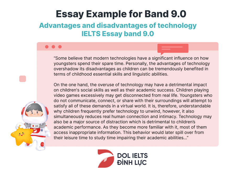Advantages and disadvantages of technology IELTS essay