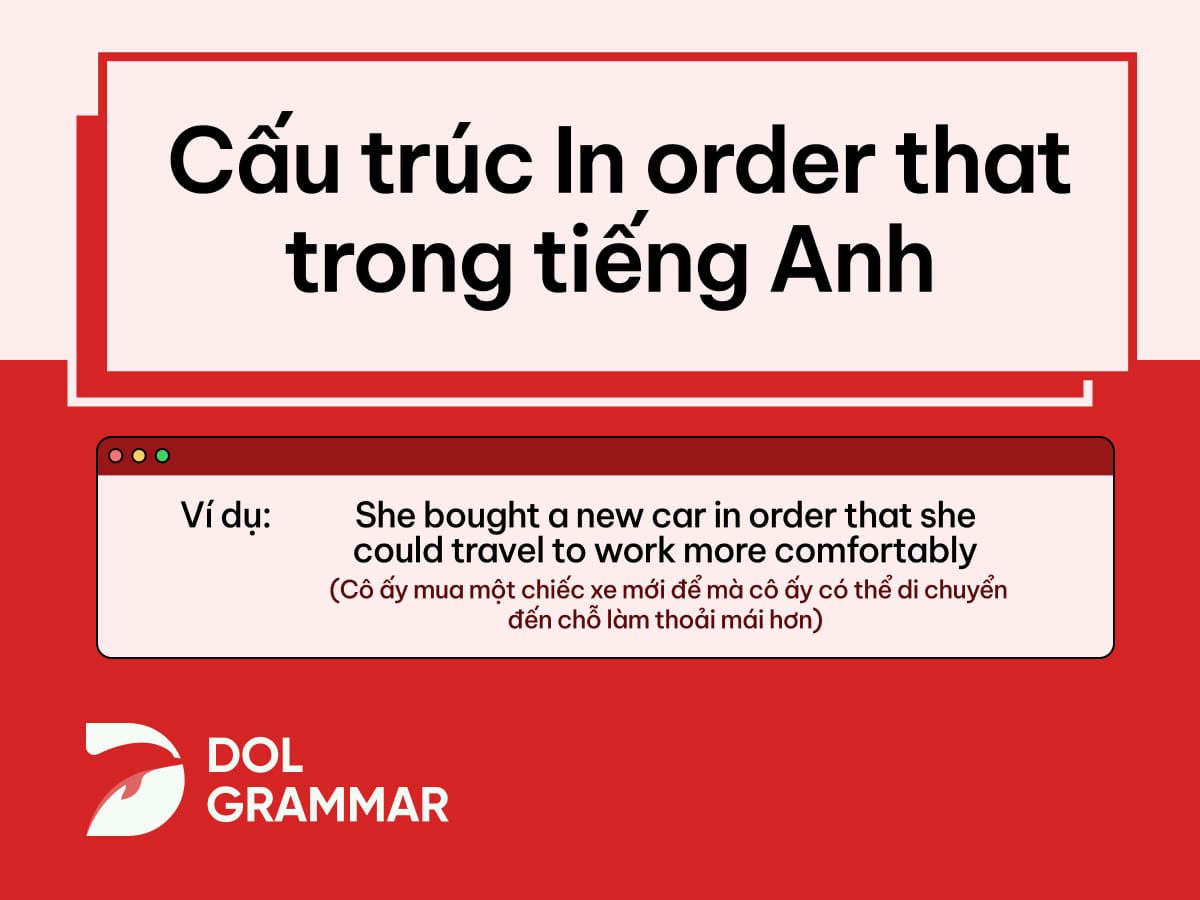 Cấu trúc In order that trong tiếng Anh? Phân biệt với In order to và So ...