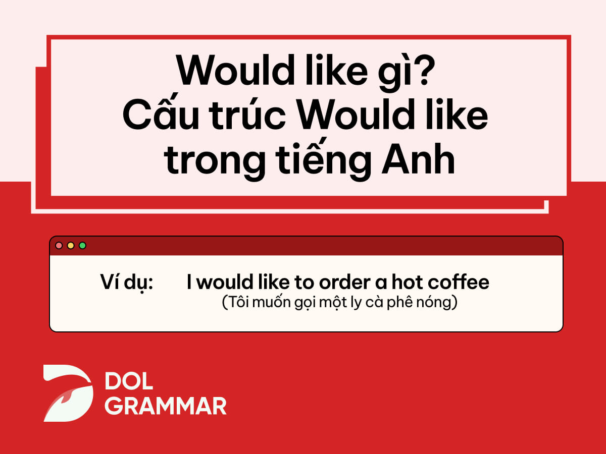 cấu trúc would like trong tiếng anh? cách dùng, ví dụ và bài tập